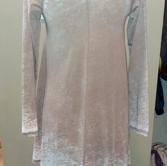 Lani | Tops | Lane Tan Tone Distressed Acid Wash Tunic Small | Poshmark